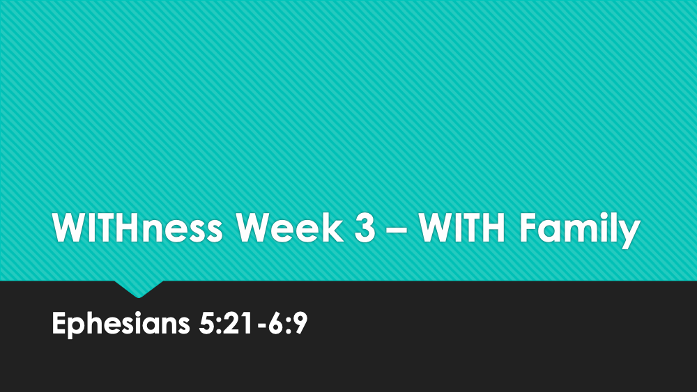 “Withness: With God” from Kevin Vanderveen – Duncan CRC